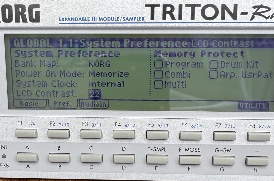 Korg Triton Rack Module Sampler Synth Studio Rack inc Vintage Archives ...