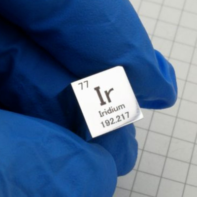 Ir ≥ 99.95% Mirror Iridium Ir Metal Carved Element Periodic Table Cube ...