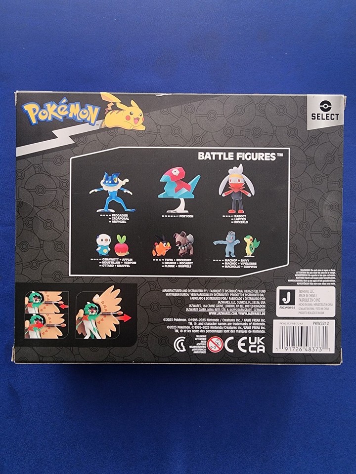 Pokemon Evolution Multi-Pack Rowlet Dartrix Decidueye Jazwares 3 ...