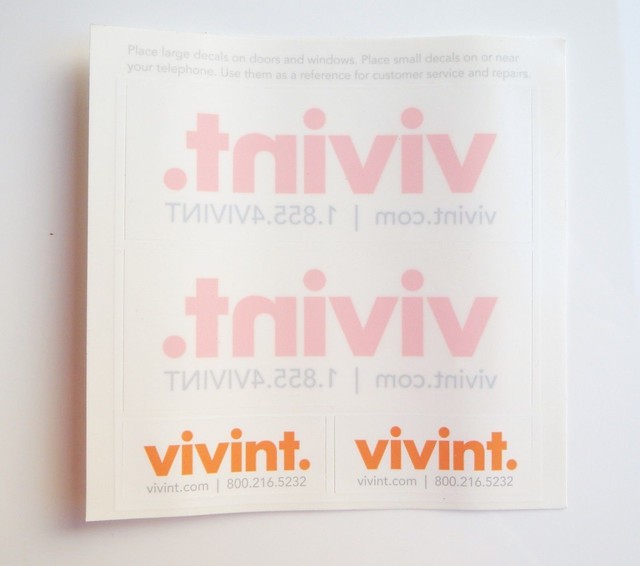 VIVINT Alarm System Security Window Sticker Decals Fast for sale online ...