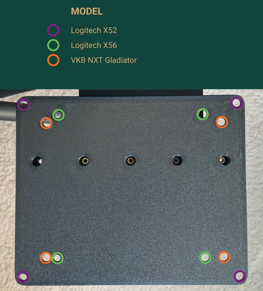 HOTAS Mounting Bracket for Playseat Challenge or Challenge X Logitech ...