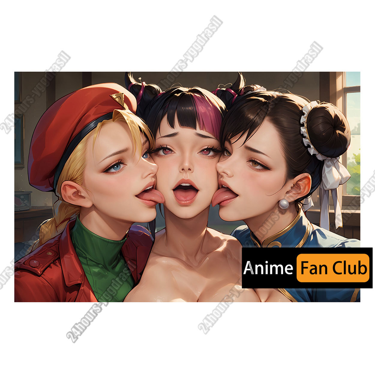 Anime Poster Fighting Lady HD Poster Art Wall Painting Bedroom Decor ...