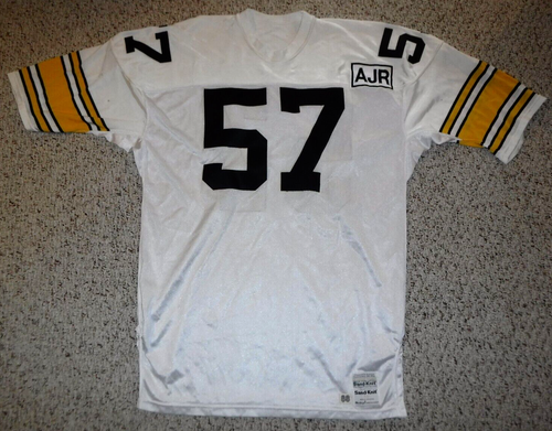 1988 PITTSBURGH STEELERS GAME JERSEY SAND-KNIT TEAM ISSUE #57 WITH AJR ...