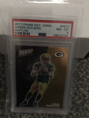 Aaron Rodgers 2017 National Convention Rapture SP 30/99 PSA 8 | eBay