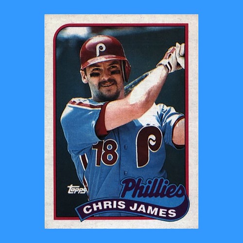 1989 Topps Baseball #298 - Chris James [Base] Philadelphia Phillies VG ...