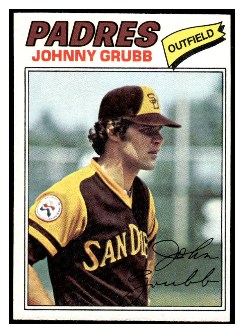 1977 Topps 286 Johnny Grubb San Diego Padres | eBay