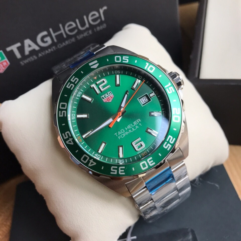 Tag Heuer Formula 1 Limited Edition Quartz 43mm Green Dial Watch ...