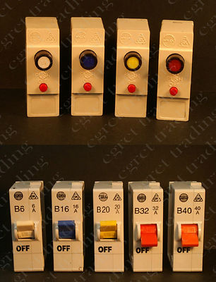 Wylex plug in push button MCB Miniature Circuit breakers replace ...
