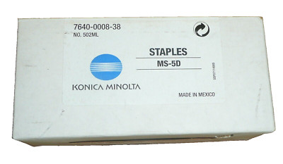 Genuine Konica Minolta MS-5D Staple Cartridge 3 Pack 7640-0008-38 502ML ...