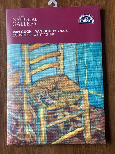 DMC National Gallery Cross Stitch Kit- Van Gogh- Van Gogh’s Chair | eBay UK