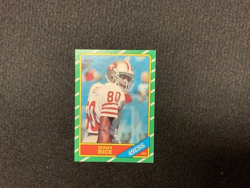 1986 Topps Football Card #161 Jerry Rice Rookie NRMT/EX | eBay
