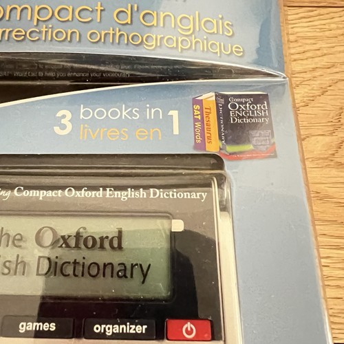 OXFORD Compact English Dictionary Electronic Thesaurus Spell Correction ...
