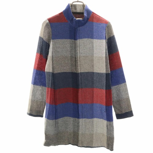 Stephen Schneider Wool Check Coat Ladies S Gray Used | eBay