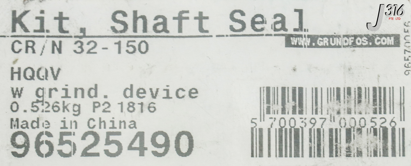 367 GRUNDFOS KIT, SHAFT SEAL, CR/N 32-150 96525490 | eBay