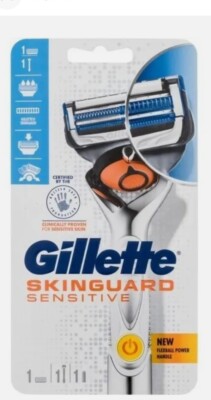 GILLETTE SKINGUARD SENSITIVE 'POWER' RAZOR FLEXBALL BATTERY POWERED ...