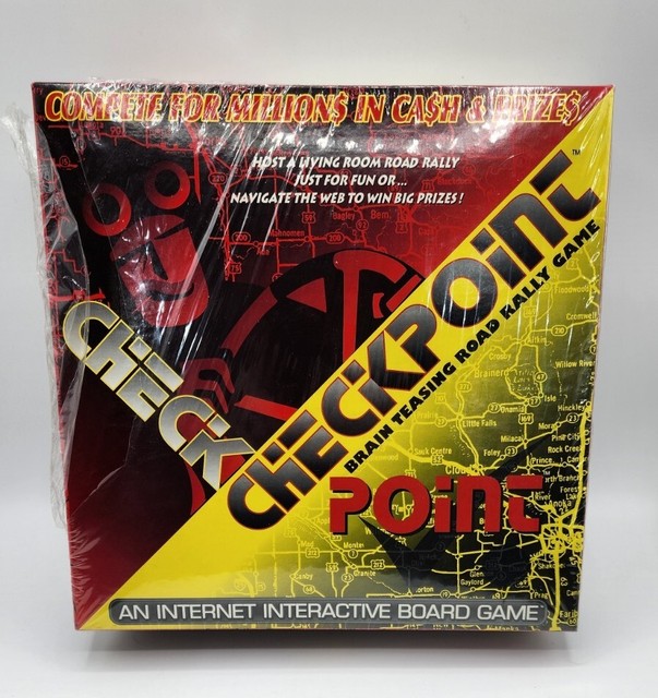 RARE Vintage Checkpoint Brain Teasing Road Rally Board Game 1997 TDC ...