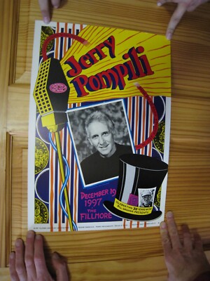 Jerry Pompili Affiche Fillmore Visage Shot Décembre 19 1997 Bill Graham ...