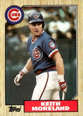 1987 Topps #177 Keith Moreland | eBay