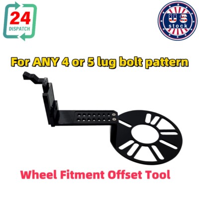Universal Wheel Fitment Offset Tool-Offset Measurement Gauge Hub For 4 ...