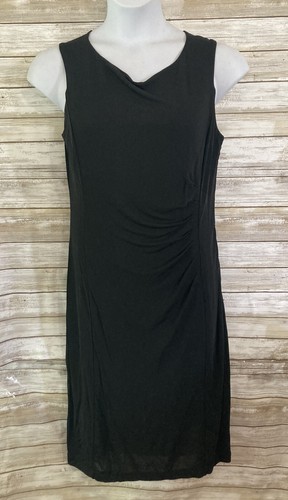 Classiques Entier Misses Size 12 Black Sheath Dress Sleeveless Side Zip ...