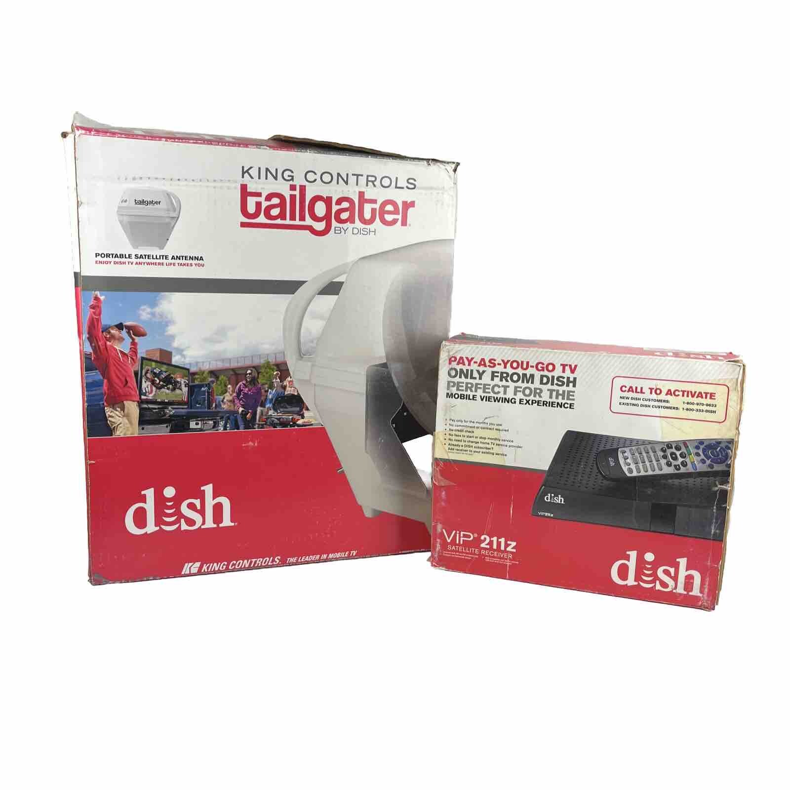 King Dish Tailgater RV Satellite Antenna Camping Tailgating & VIP211z ...