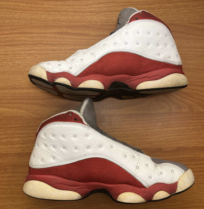 Nike Air Jordan 13 XIII Retro Grey Toe 2014 Red Size 10.5 Sneakers ...