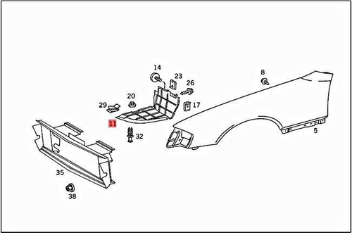 Genuine MERCEDES R129 SL R129 Partition 1298840335 | eBay