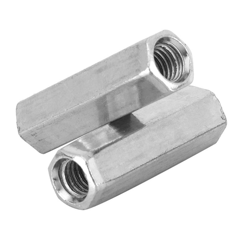 M5 Aluminium Rod Bar Stud Hex Studding Coupling Connector Long Nut Leng ...