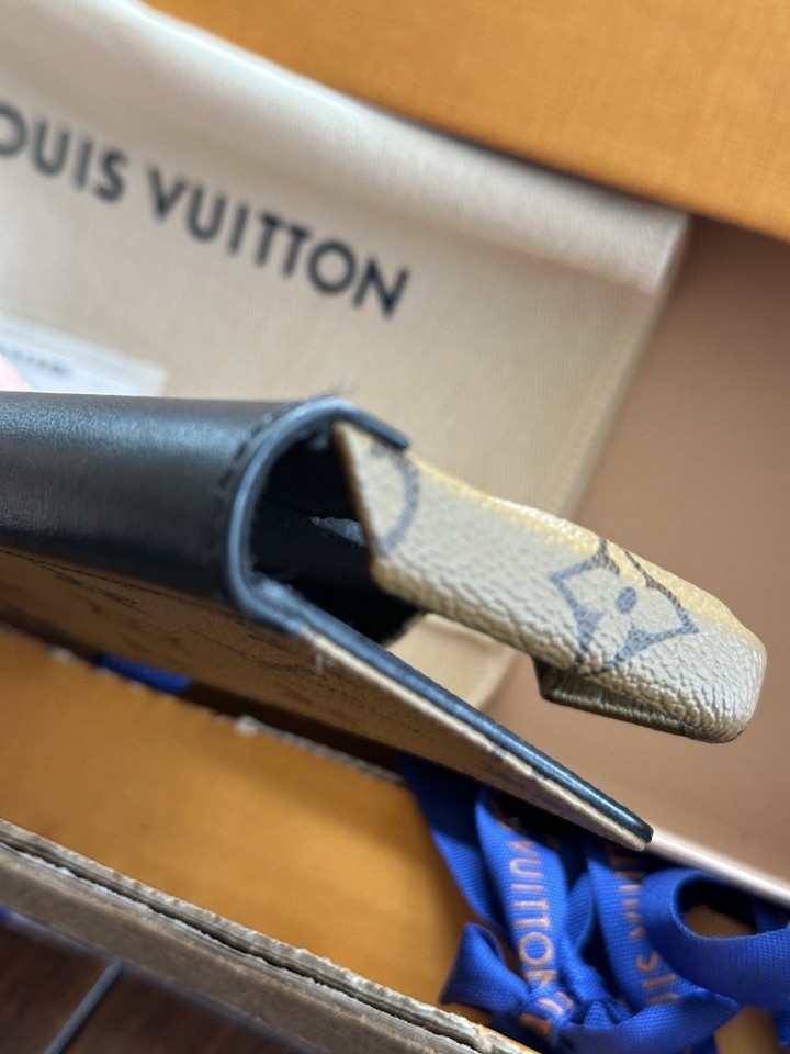 Rare! Louis Vuitton Cell Phone Rev Mono Case Folio Wallet iPhone 15 Pro ...