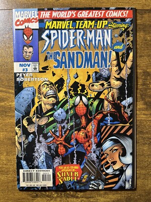 MARVEL TEAM-UP 3 SPIDER-MAN & SANDMAN TOM PEYER STORY MARVEL COMICS ...