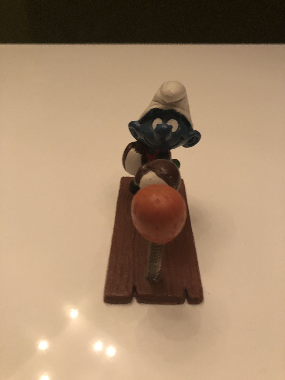 Smurfs Boxer Super Smurf with Punching Bag 40508 Vintage Rare Genuine ...