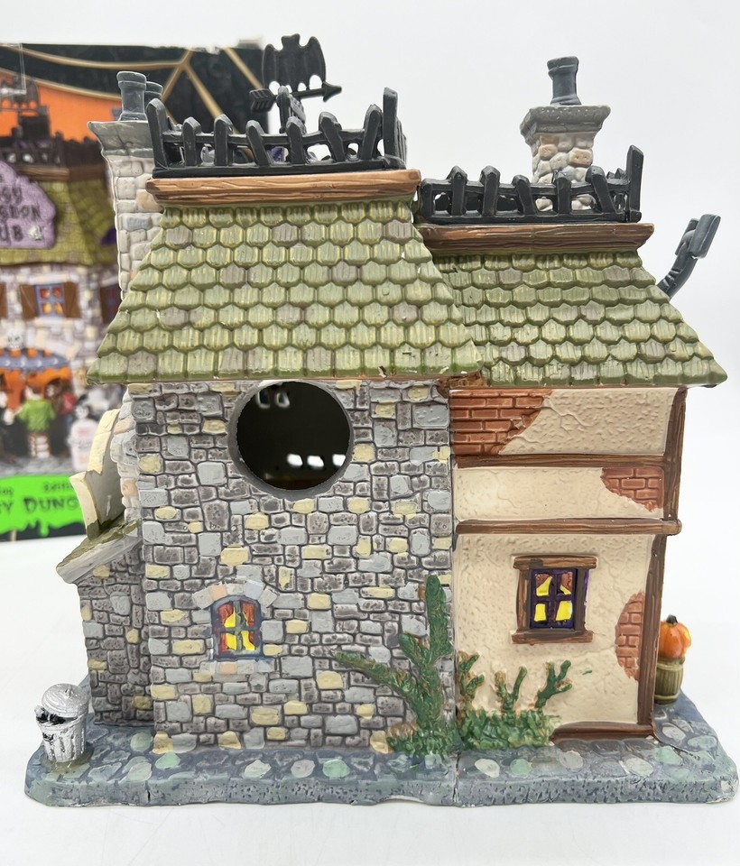 LEMAX Spooky Town Dingy Dungeon Pub - 05014 Retired Rare Illuminated ...