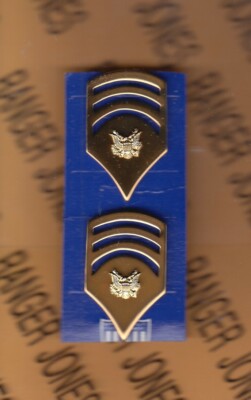 USA Enlisted Specialist Seventh Class SPEC 7 E-7 rank dress badge set c ...