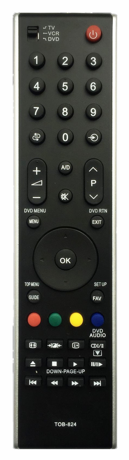 New Remote TOB-824 For Toshiba LCD LED TV VCR DVD fit CT-90325 CT-90302 ...