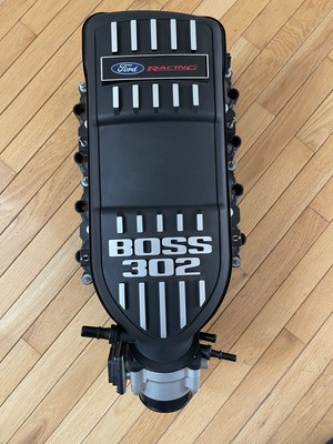 Ford Racing Ported BOSS 302 Intake Manifold L&M 82mm Throttle Body Heat ...