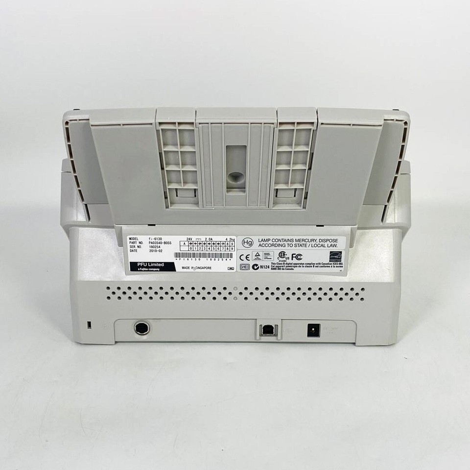 Fujitsu Fi-6130 Color Duplex Sheet-Fed Scanner with Adapter USB Setup ...