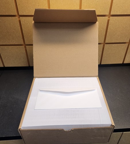 Printmaster Envelopes: White Wove #10 24lb Regular 500/box ( 4-1/8in x ...