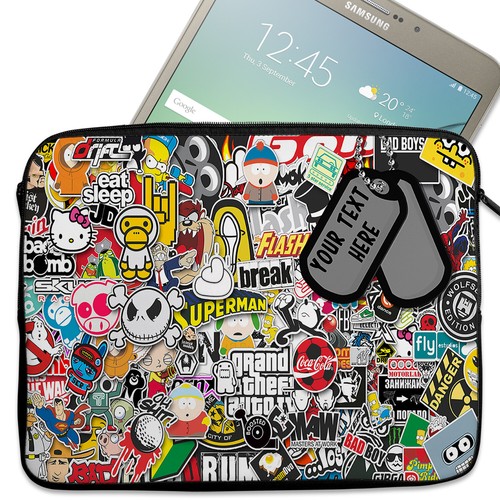 Housse personnalisée de tablette graffiti étui pour ordinateur portable ...