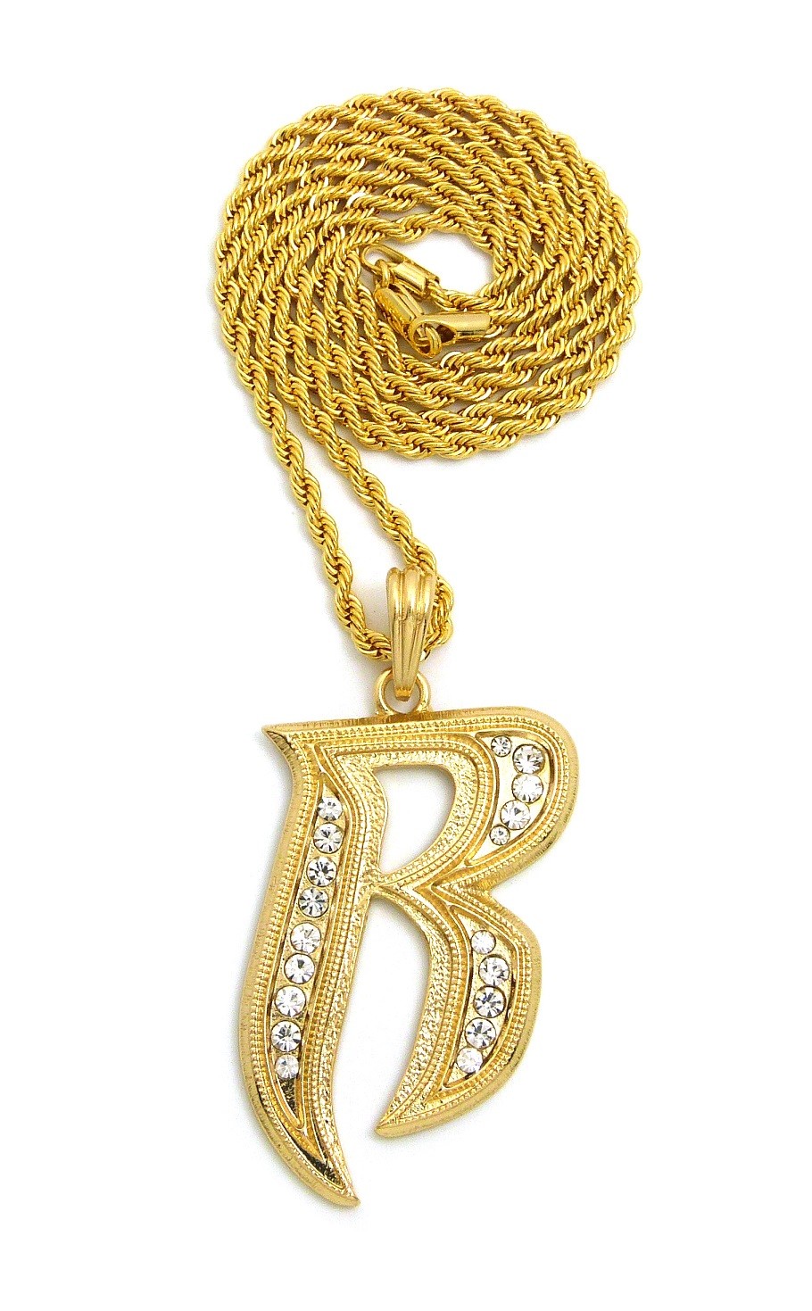NEW 'R' RUFF RYDERS PENDANT & 24" VARIOUS CHAINS HIP HOP NECKLACES ...