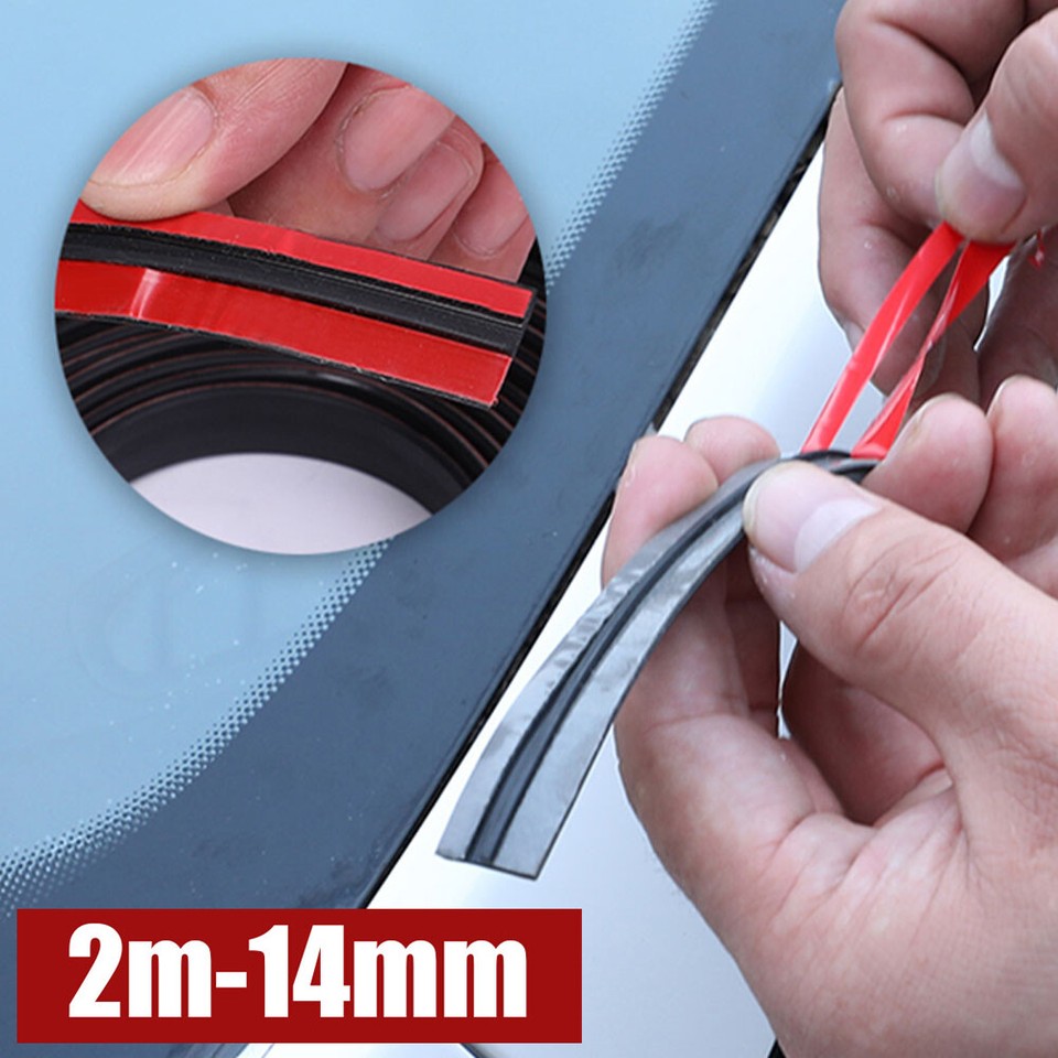 2M Car Accessories Windshield Roof Rubber Seal Strips Noise Insulation ...