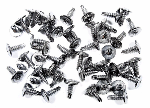 GM Chrome Wheel Well Trim Molding Screws- Self Tap Low Profile- 50 ...