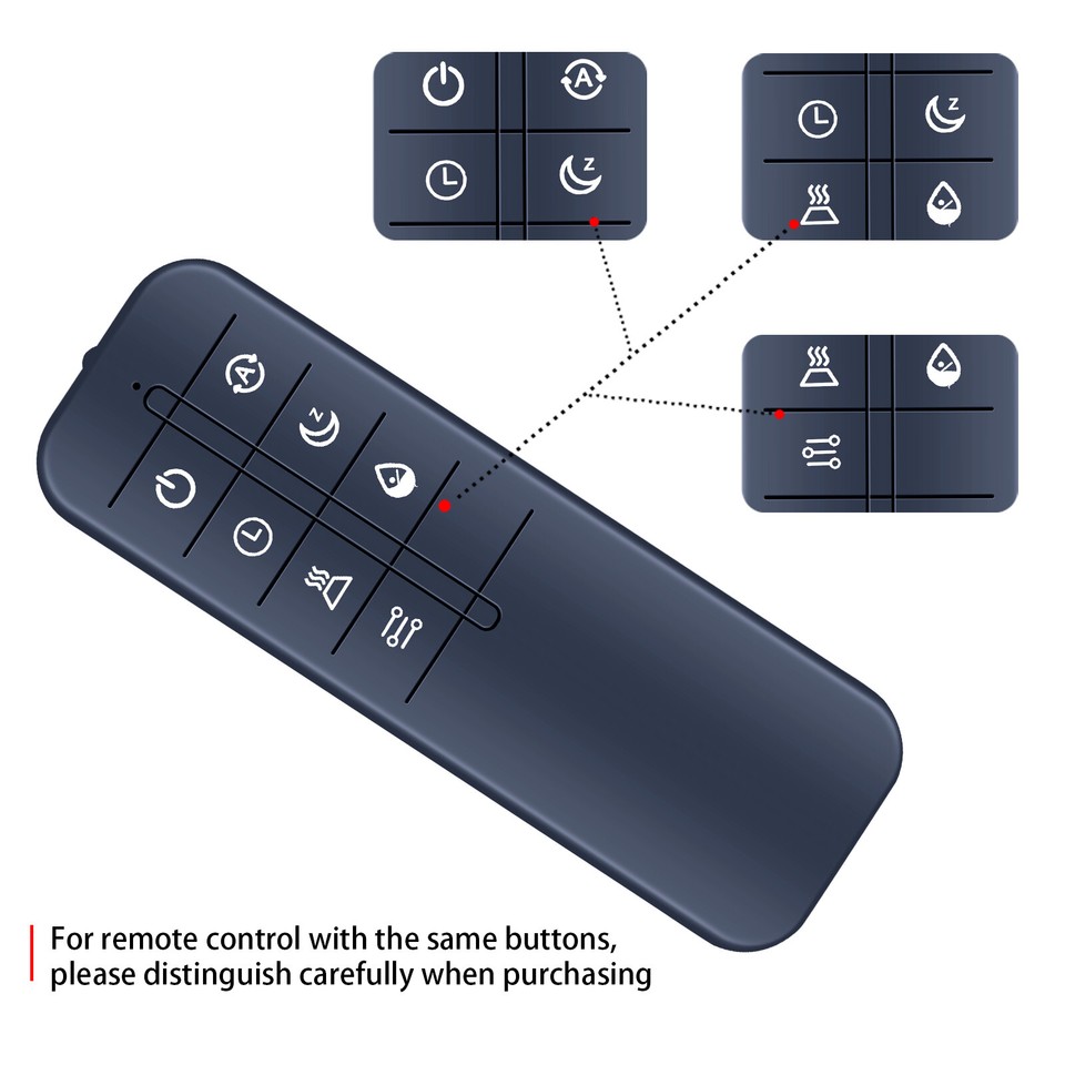 Replacement Remote Control For Oraimo OHM-H01 Humidifiers | eBay
