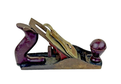 Vintage Wards Master Wood Plane USA Made Wood Handle Metal #13 Patina 9 ...