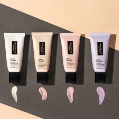 Shu Uemura unlimited block:booster protective moisture primer SPF50+ PA ...