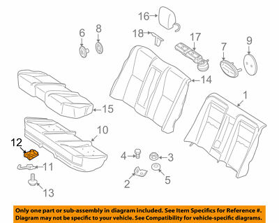 MERCEDES OEM 07-13 S550 Rear Seat-Seat Cushion Pad Nut 0049941845 | eBay