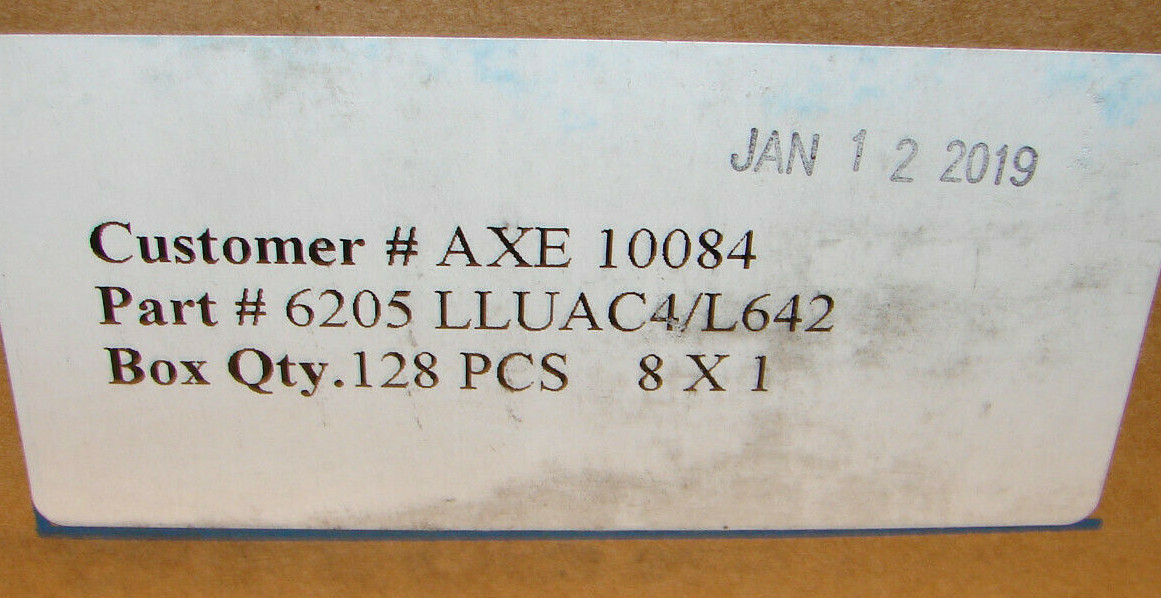 NTN 6205LLU Sealed Radial Deep Grove Ball Bearing (25x52x15) 6205LLUAC4 ...