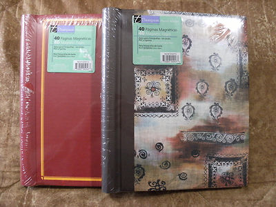Lot of 2 Thompson Photo Albums 40 magnetic pages holds up to 5 x 7 ...