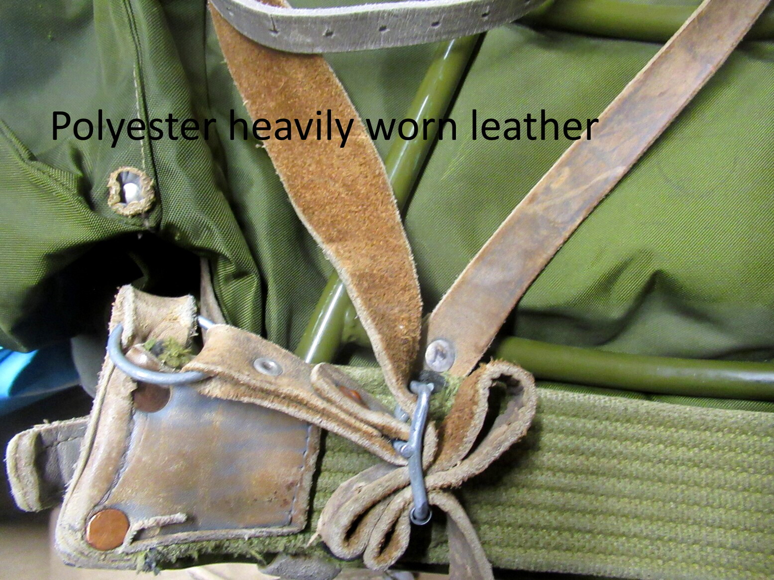 Authentic Norwegian army backpack military metal frame leather rucksack ...