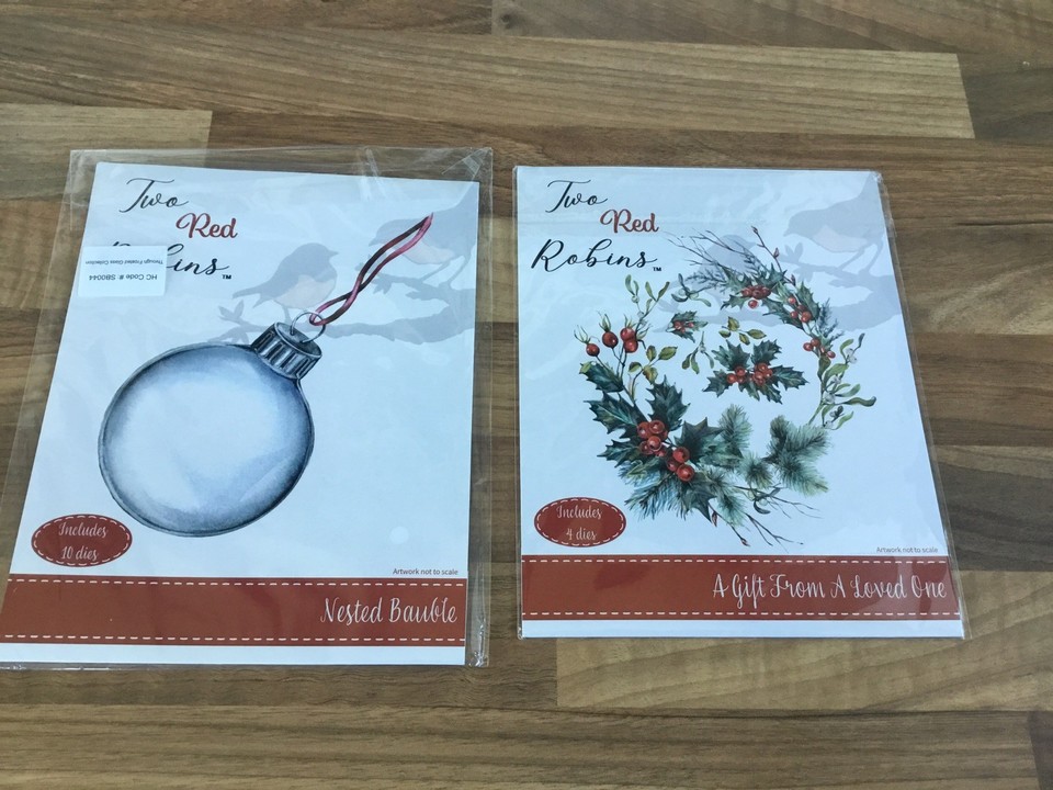 two red Robins. Through Frosted Glass die set bundle. | eBay UK