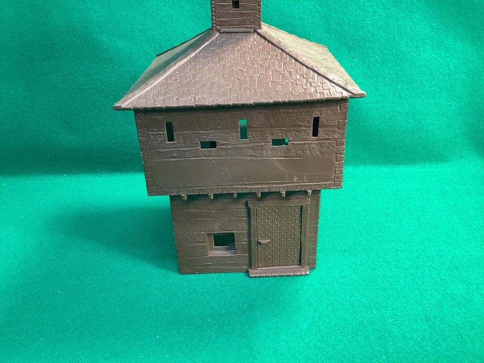 Vintage Marx Fort Apache Blockhouse Complete w/ Flag & Pole | eBay